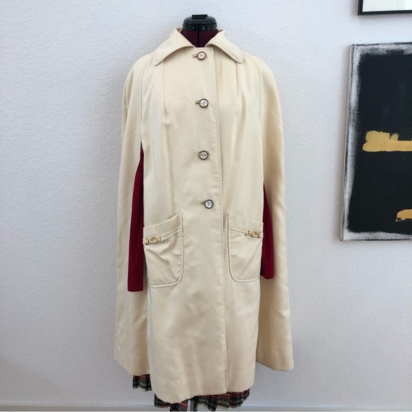 Vintage | Jackets & Coats | Vintage Cream Cape Coat | Poshmark